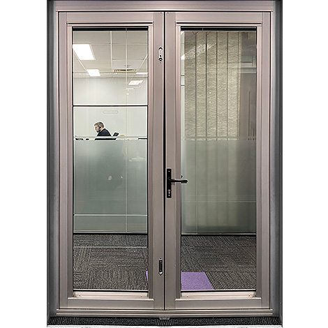 AGS COMMERCIAL HINGED DOOR WITH SASHLESS GLASS WINDOW | Complete Doors ...